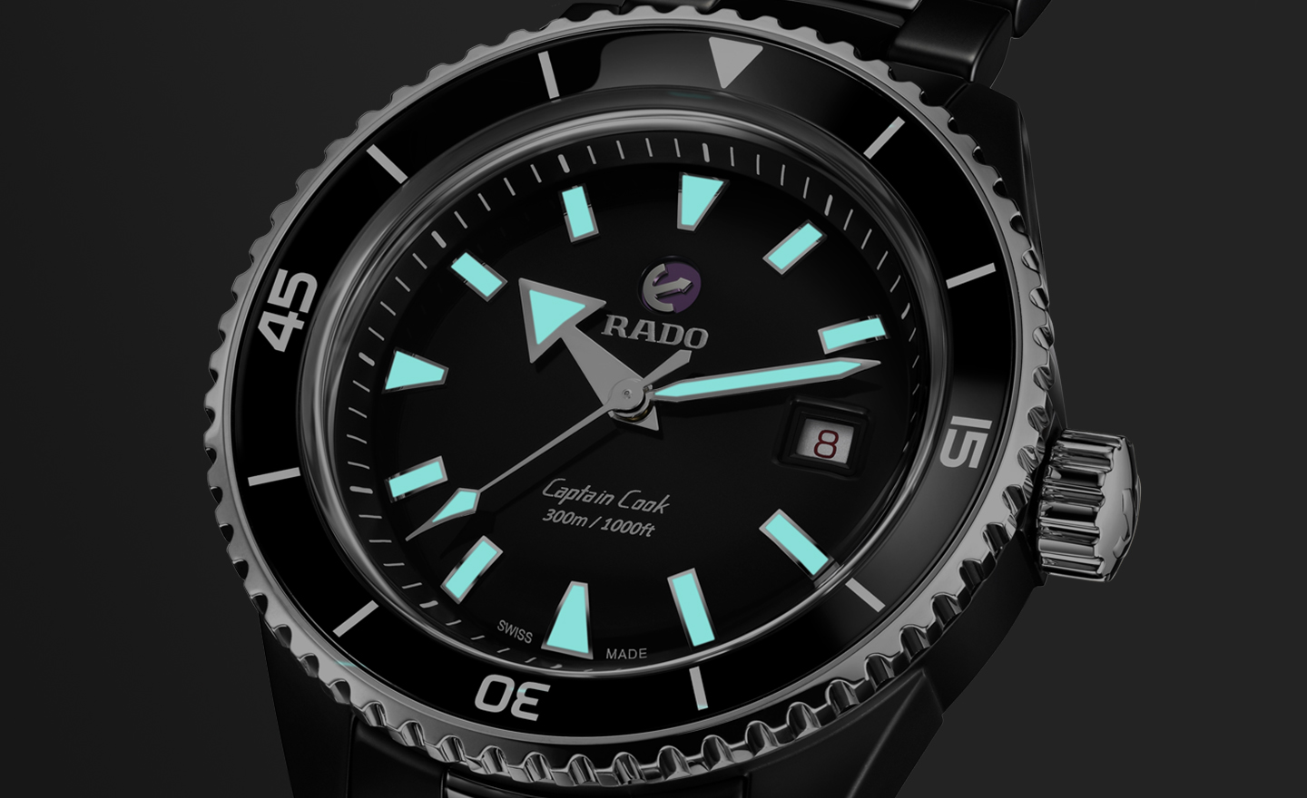 Captain Cook High-Tech Ceramic Diver Watch | RADO®