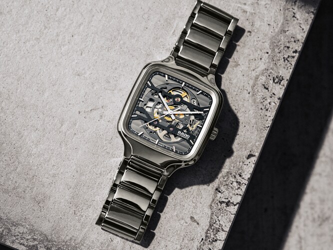 True Square Automatic Skeleton Unisex Plasma High-Tech Ceramic Watch R27125152 | Rado® United ...