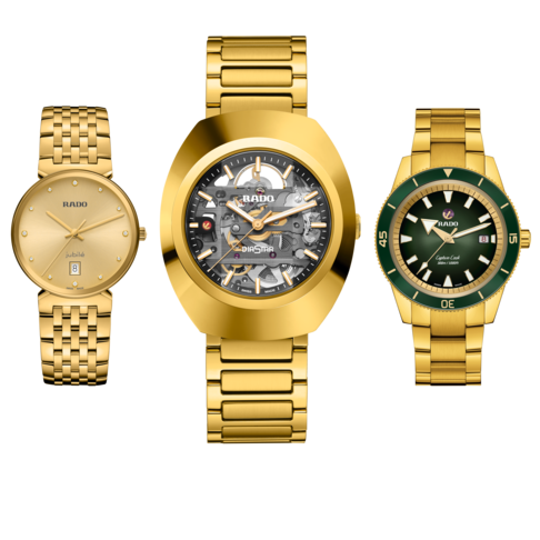 Gold-coloured watches | RADO®